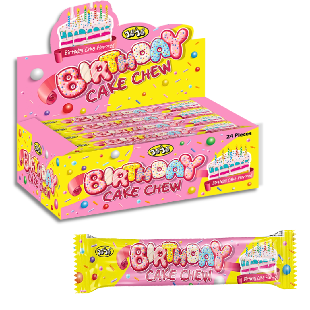 Birthday Cake Chew Bar 20g | Joyofsweets.com – JoyofSweets.com