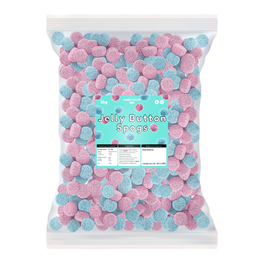 JELLY BUTTONS SPOGS (CANDYCRAVE) 2KG | Joyofsweets.com – JoyofSweets.com