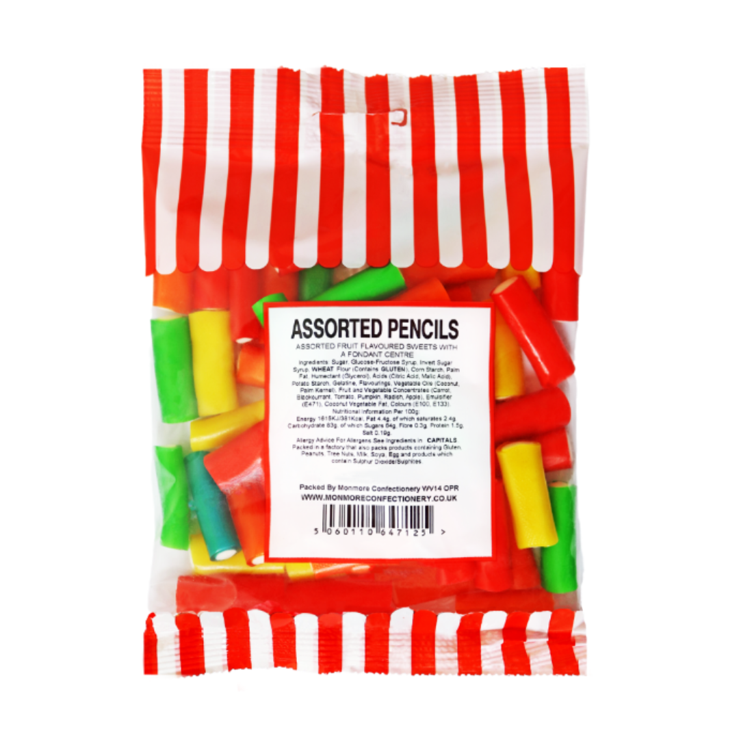 Assorted Pencils (140g) | Joyofsweets.com – JoyofSweets.com