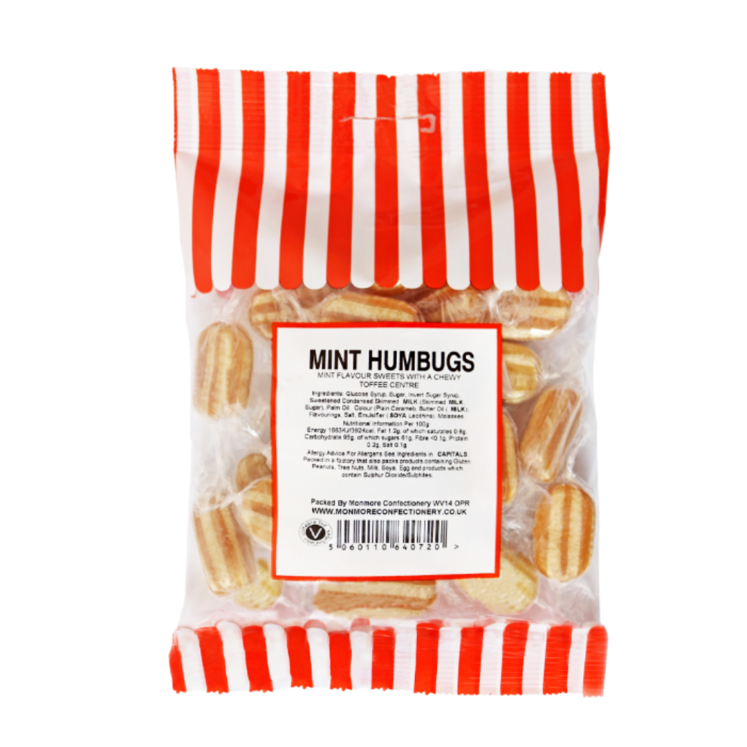 Mint Humbugs (140g) | Joyofsweets.com – JoyofSweets.com
