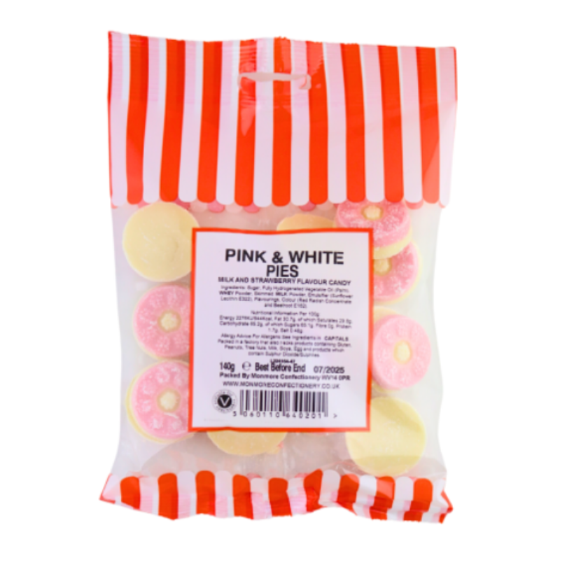 Pink And White Chocolate Candy HANNAH'S PINK & WHITE MICE 100g