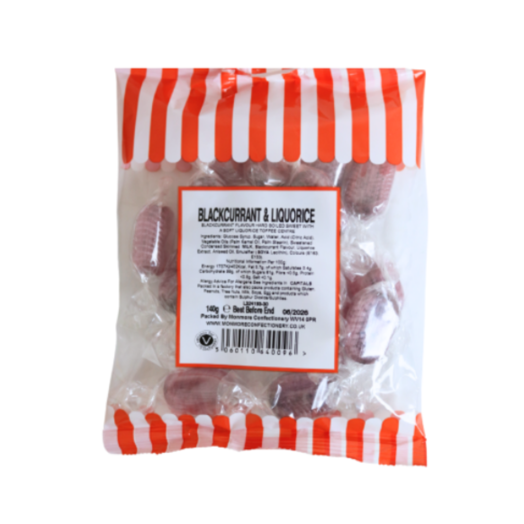 Liquorice & Blackcurrant (140g) | Joyofsweets.com – JoyofSweets.com