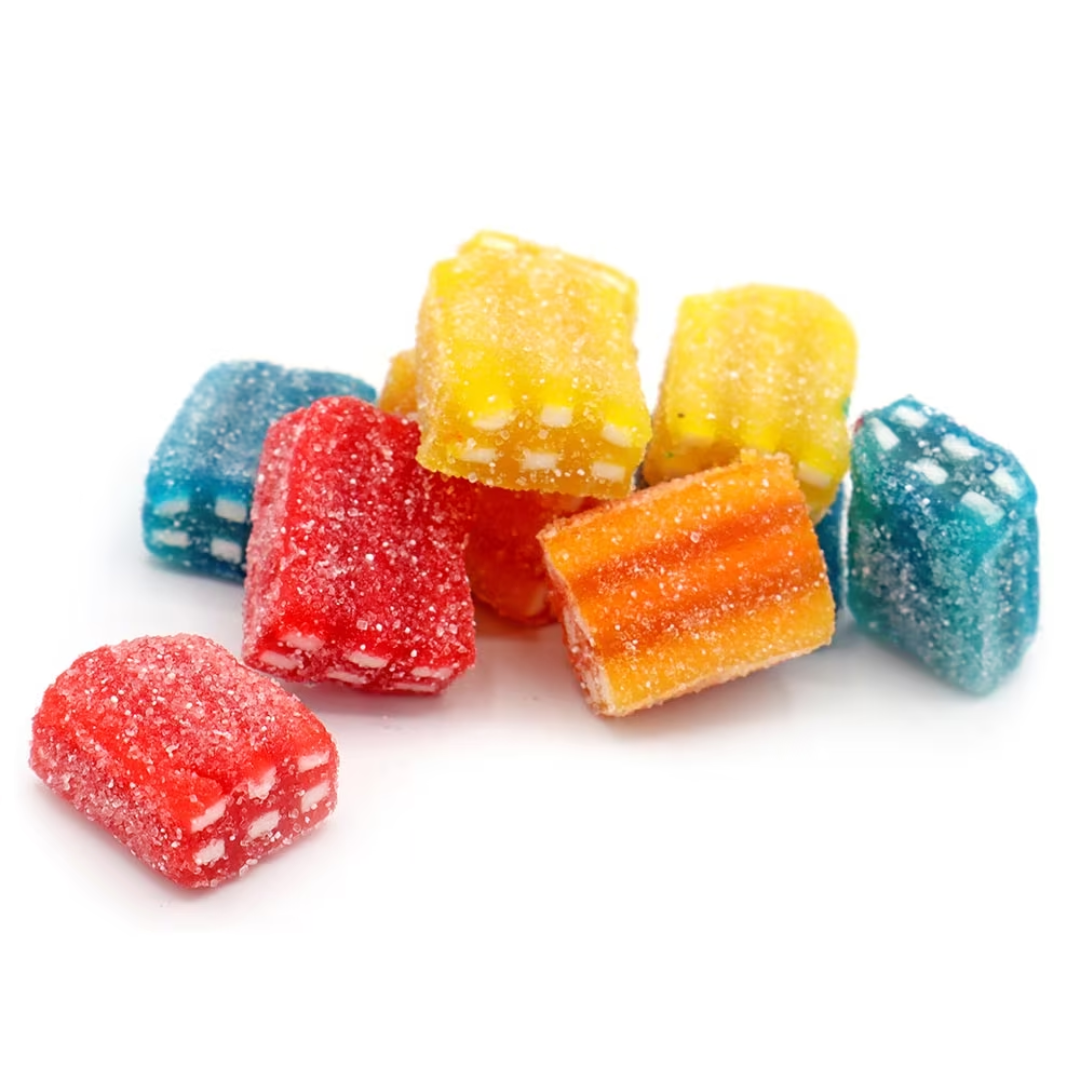 Fizzy Fruity Bricks (100g) | Joyofsweets.com – JoyofSweets.com
