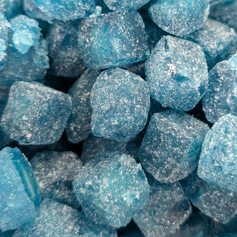 Sour Blue Raspberry Cubes (100g) (Vegan) | Joyofsweets.com ...