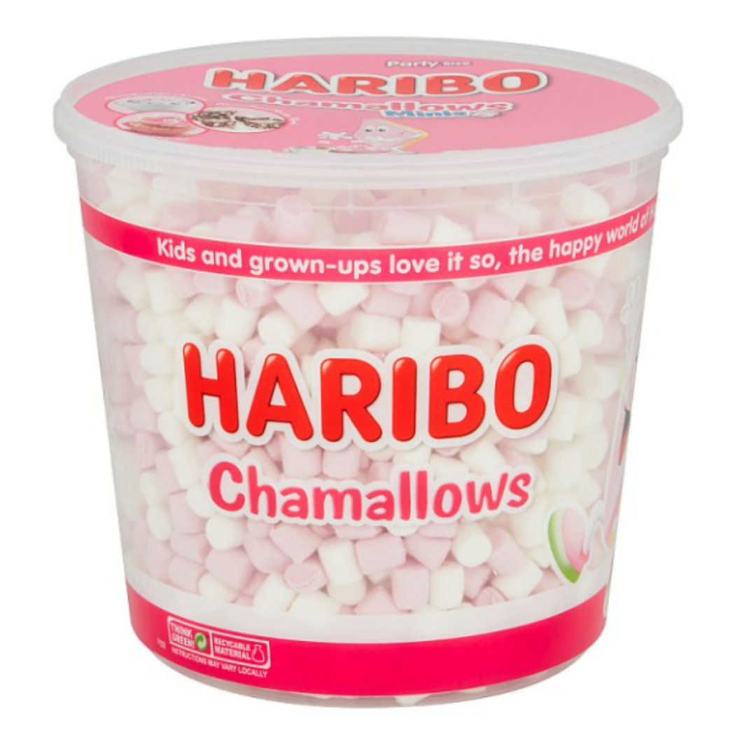 Haribo Chamallows Minis Tub 475g | Joyofsweets.com – JoyofSweets.com
