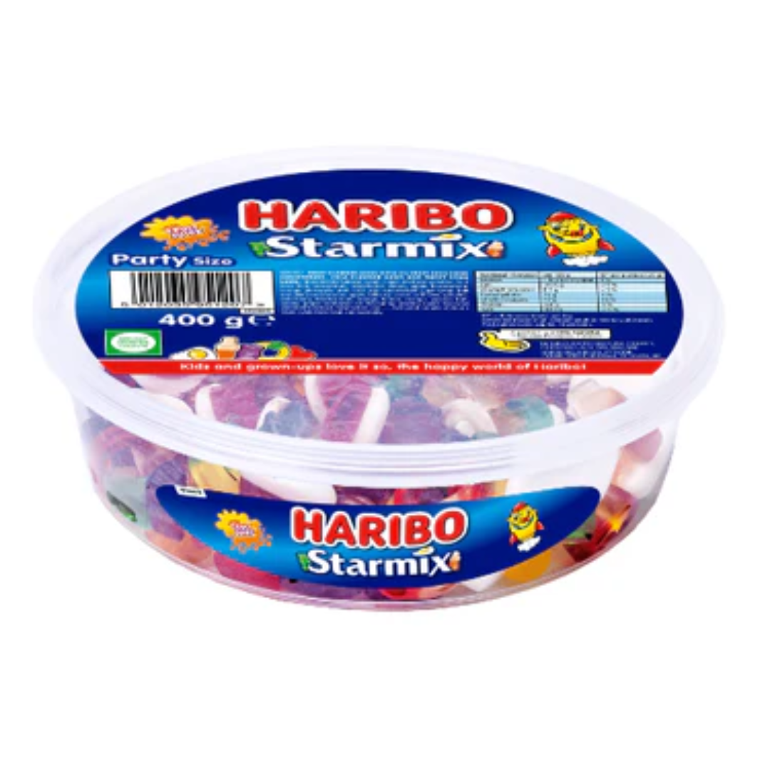 Haribo Starmix Party Size Tub 400g | Jyofsweets.com – JoyofSweets.com