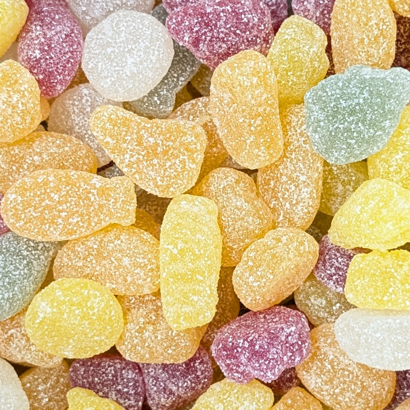 Fizzy Fruit Salad Gums (100g) | Joyofsweets.com – JoyofSweets.com
