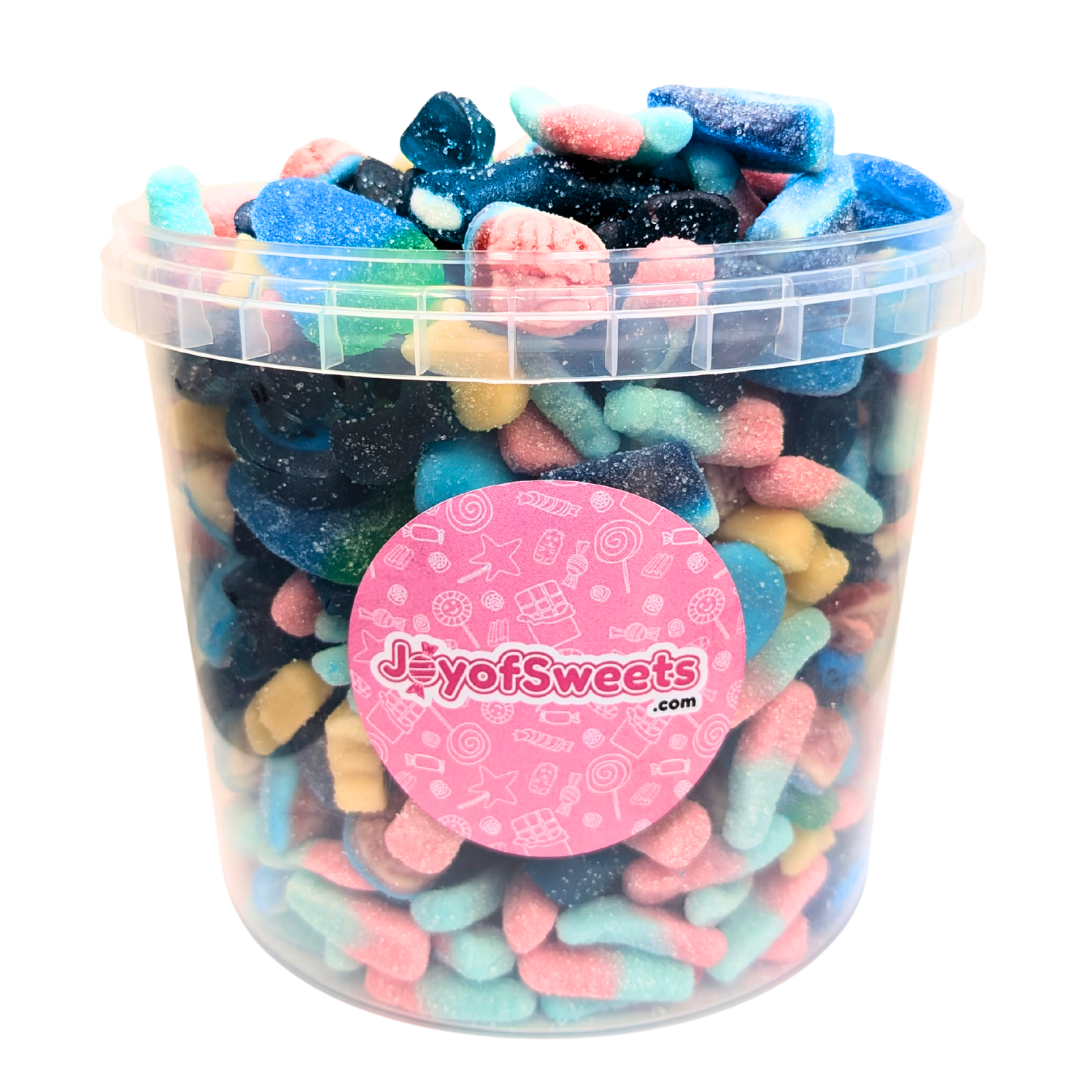 2.5kg Blue Sweet Bucket | Joyofsweets.com – JoyofSweets.com