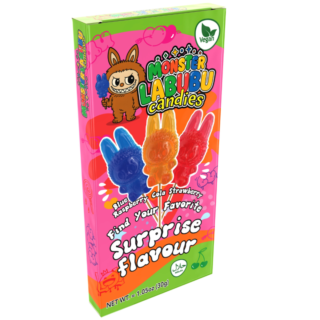 Monster Labubu Surprise Flavour Lollipop 30g | Joyofsweets.com ...