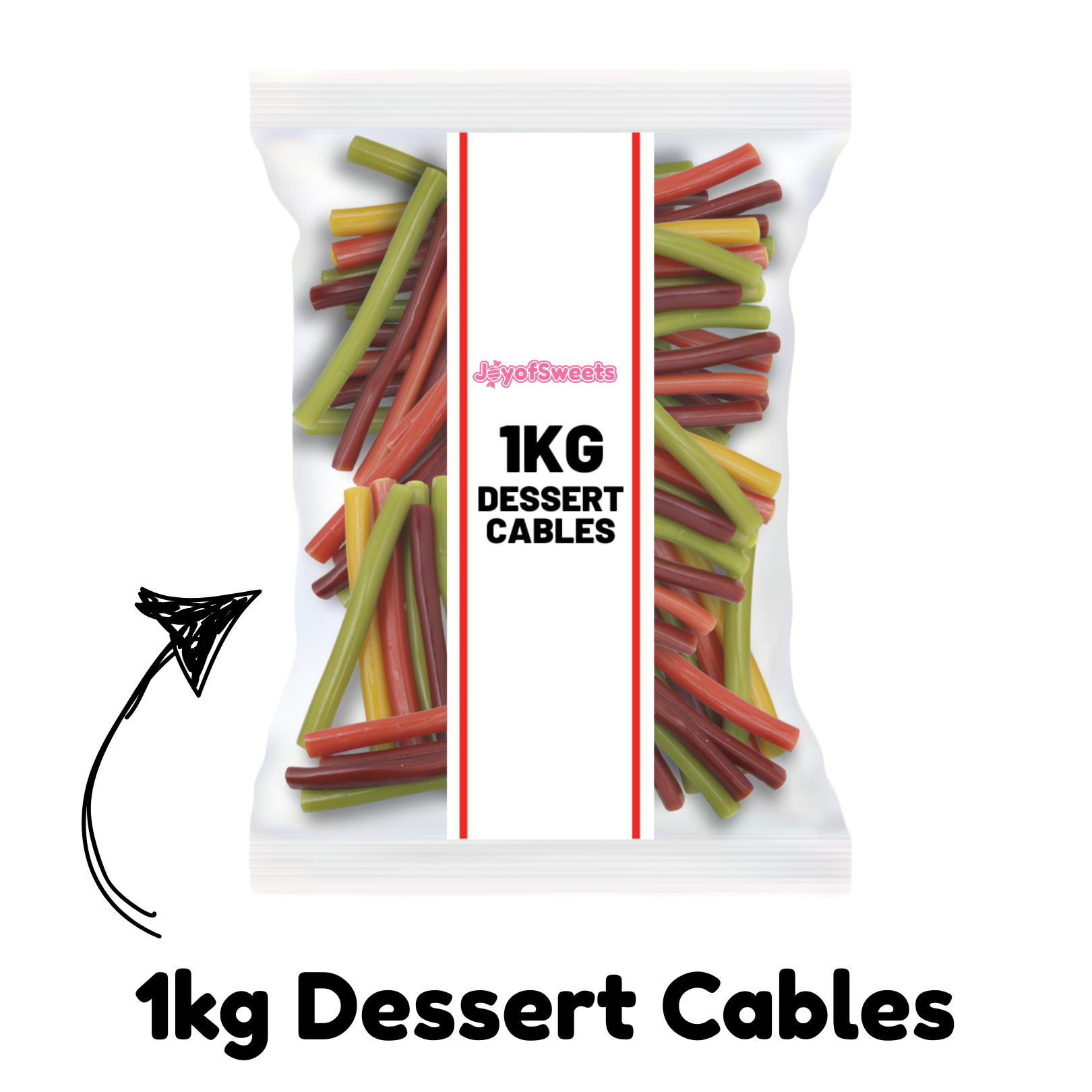 Dessert Flavour Cables 1kg (Pre-Made) | Joyofsweets.com – JoyofSweets.com