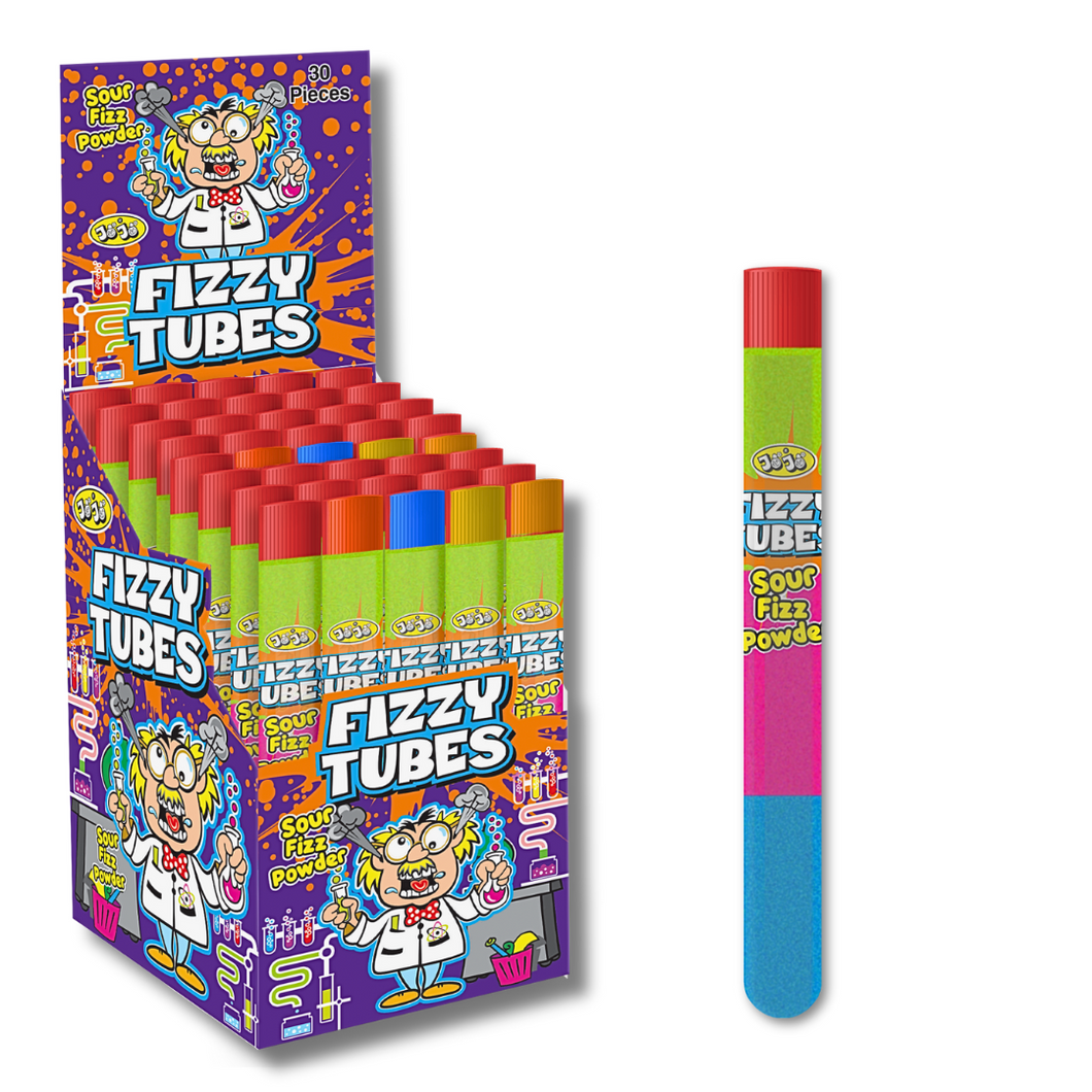 Sour Fizzy Tubes 15g | Joyofsweets.com – JoyofSweets.com