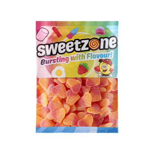 Sweetzone Fizzy Peach Hearts 1kg | Joyofsweets.com – JoyofSweets.com