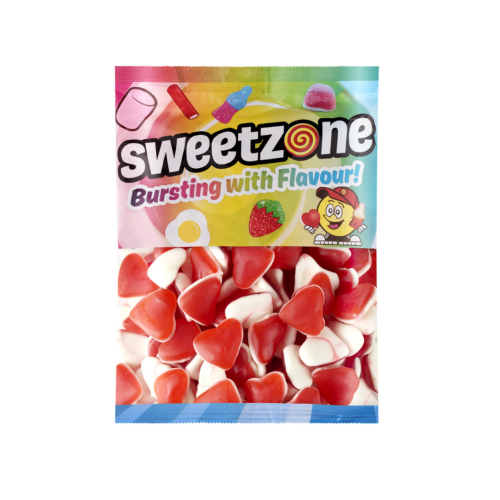 Sweetzone Strawberry and Cream Hearts 1kg | Joyofsweets.com ...